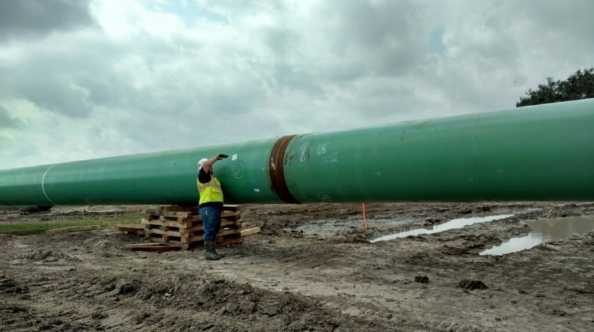 Scanning 48 inch Pipe | Gateway Land Survey