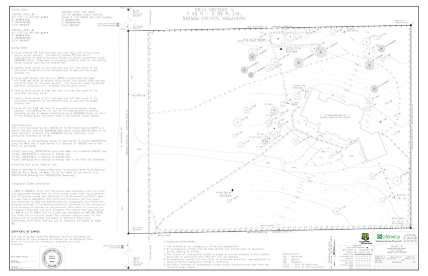 SITE PLAN EXAMPLE-IMAGE | Gateway Land Survey